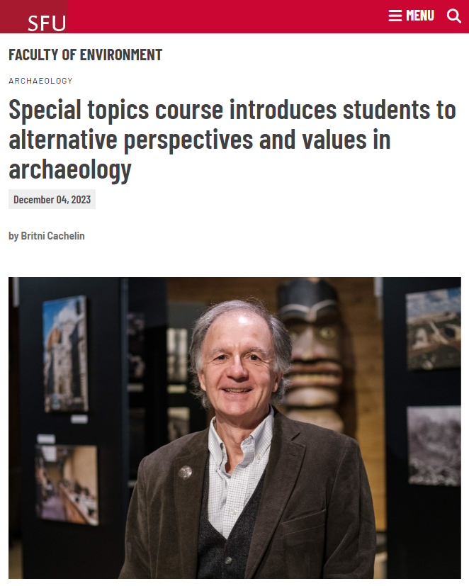 A New Course with Prof. Nicholas at SFU – Global Station for Indigenous ...